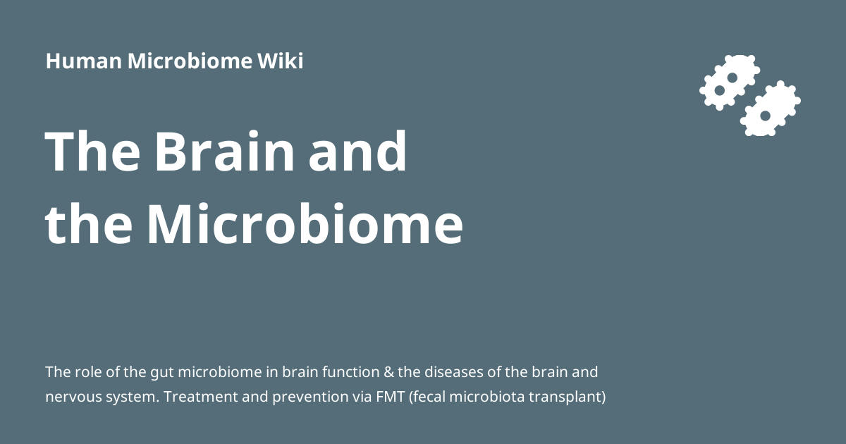 The Brain and the Microbiome - Human Microbiome Wiki