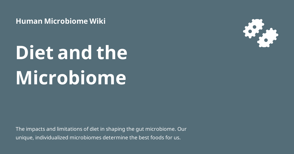 Diet and the Microbiome - Human Microbiome Wiki